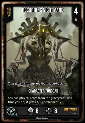 Recurring Nightmare | Infinity Wars ATCG Wiki | Fandom