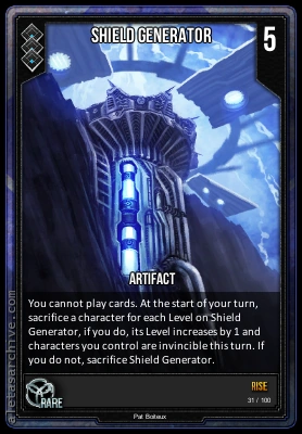 Shield Generator | Infinity Wars ATCG Wiki | Fandom