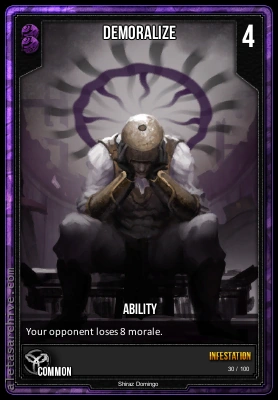 Demoralize | Infinity Wars ATCG Wiki | Fandom