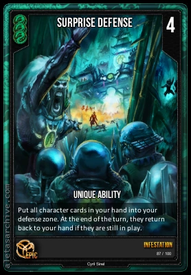 Surprise Defense | Infinity Wars ATCG Wiki | Fandom