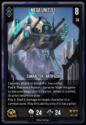 Mega Unit 01 | Infinity Wars ATCG Wiki | Fandom