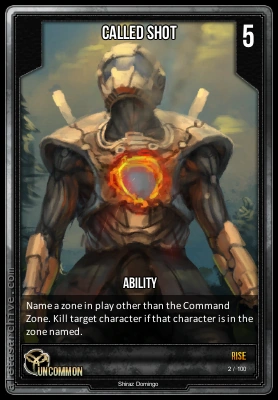 Called Shot | Infinity Wars ATCG Wiki | Fandom