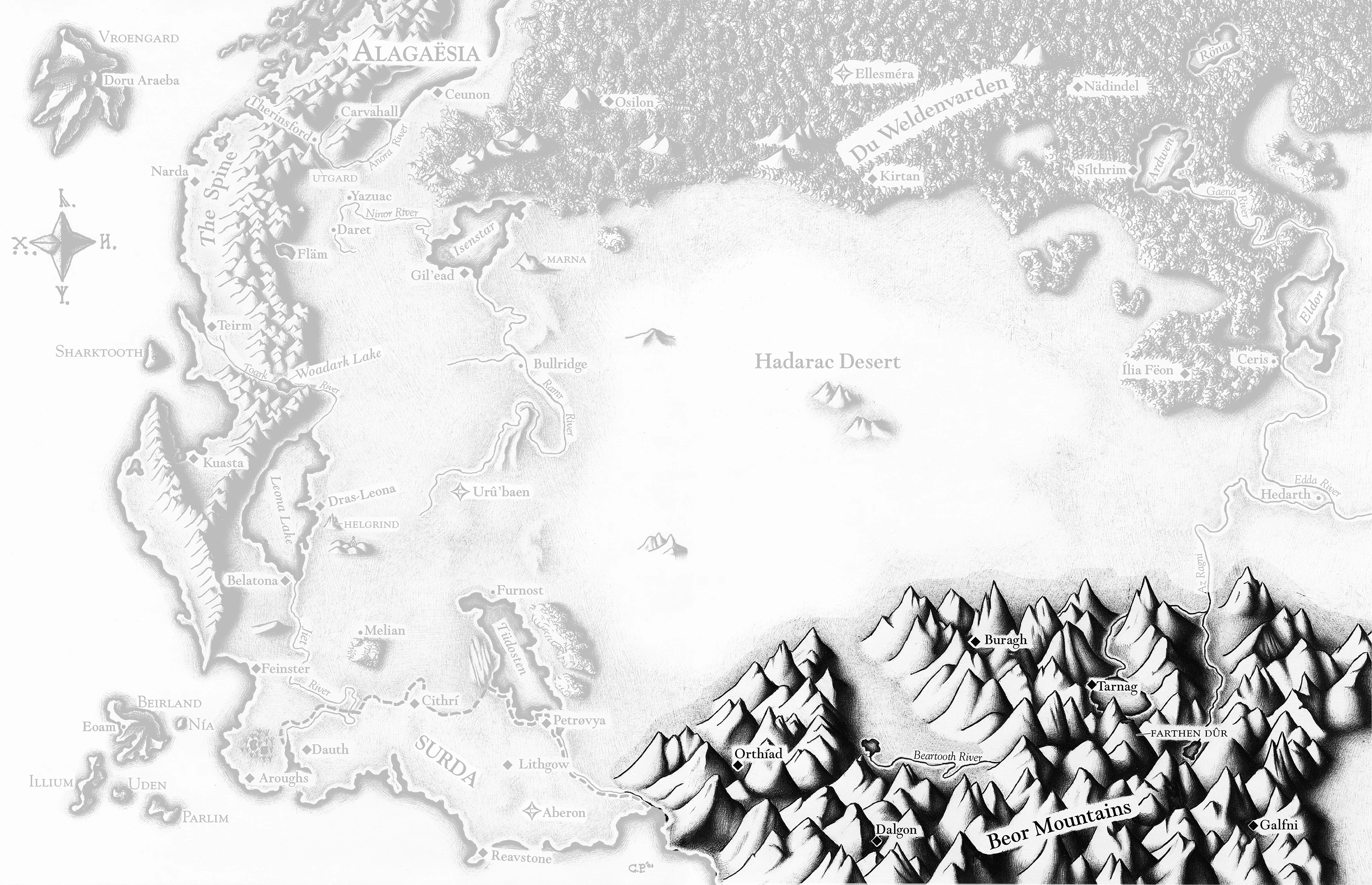 Map Of Alagaesia Eragon