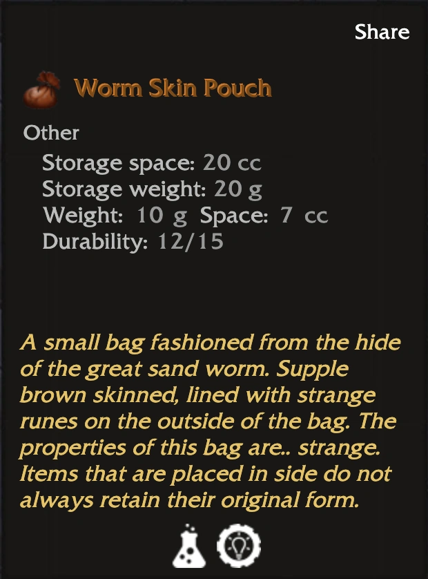 Worm Skin Pouch | Initium Wiki | Fandom