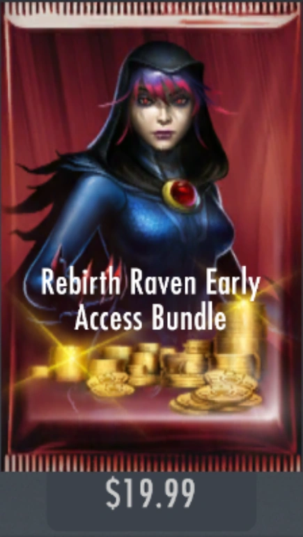 Rebirth Raven Early Access Bundle | Injustice Mobile Wiki | Fandom