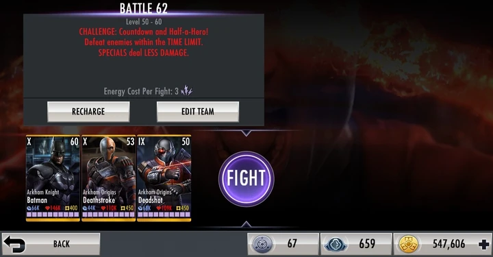 Standard Battle/Match List | Injustice Mobile Wiki | Fandom