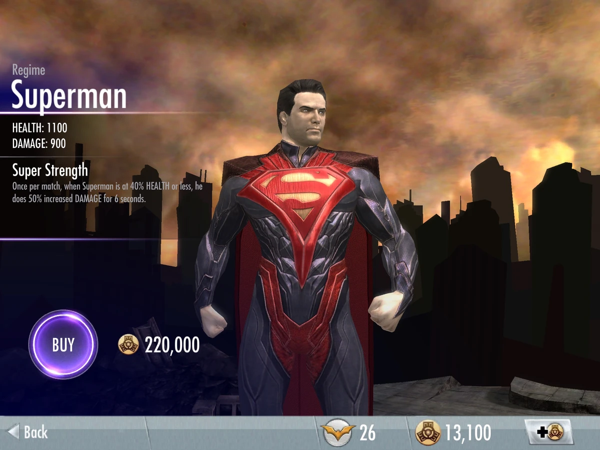 Superman (Regime) | Injustice: Gods Among Us Mobile Wiki | Fandom