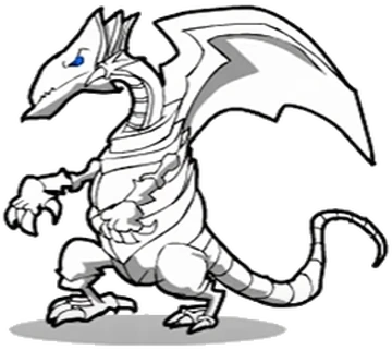 blue eyes white dragon coloring pages