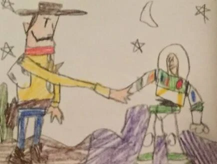 Toy Story Woody & Buzz Handshake Drawing | Inside Toy Stories Wiki | Fandom