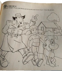 inspector gadget coloring book