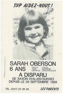 Sarah Oberson | International Missing Persons Wiki | Fandom