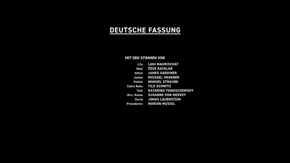 Lilo & Stitch (2025 film)/German | International Dubbing Wiki | Fandom