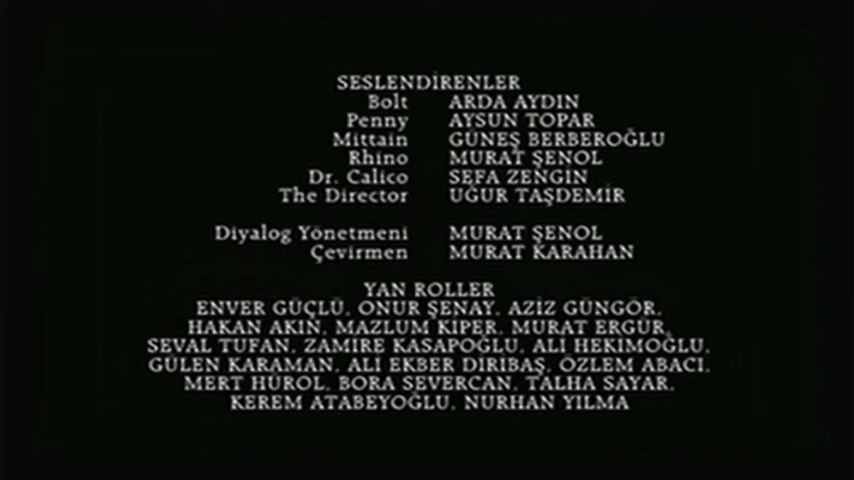 Bolt (2008 film)/Turkish | International Dubbing Wiki | Fandom