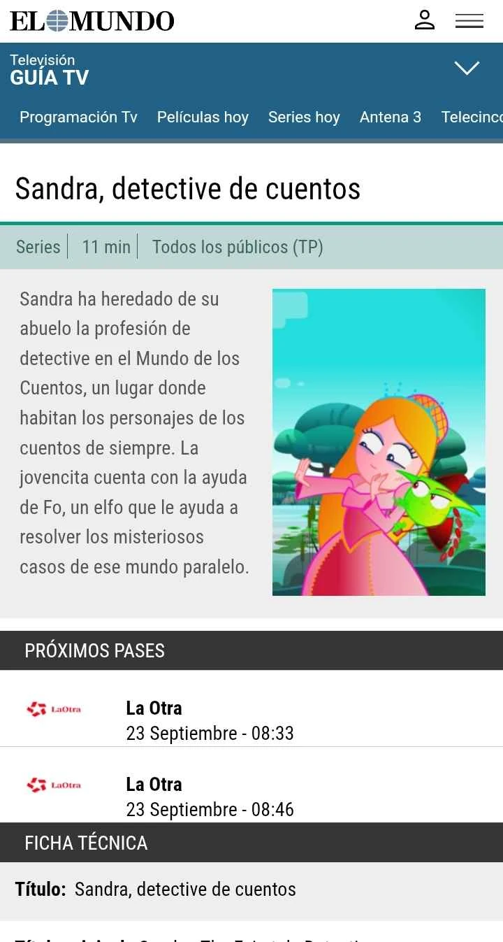 Sandra the Fairytale Detective | The Dubbing Database | Fandom