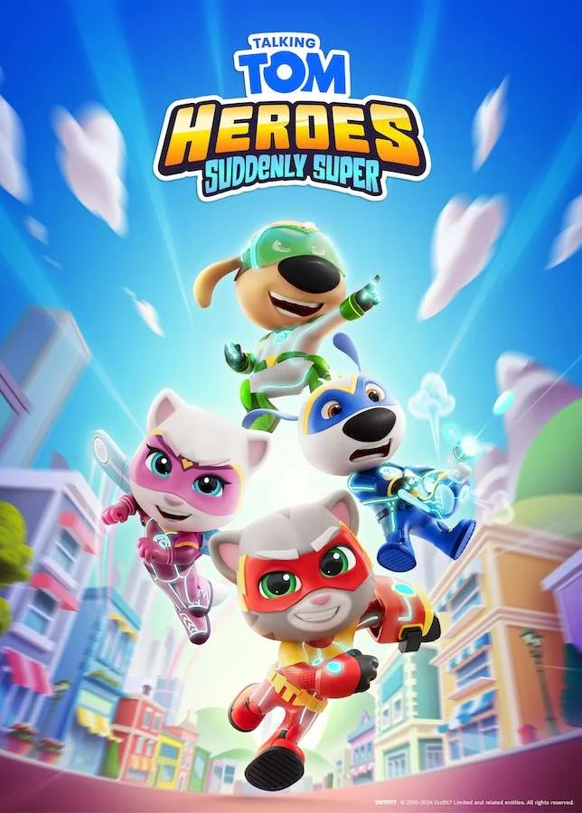 talking tom heroes coloring pages