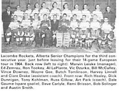 1964-65 Lacombe Rockets | International Hockey Wiki | Fandom
