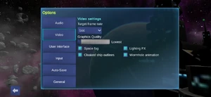 Options/Settings | Interstellar Pilot 2 Wiki | Fandom