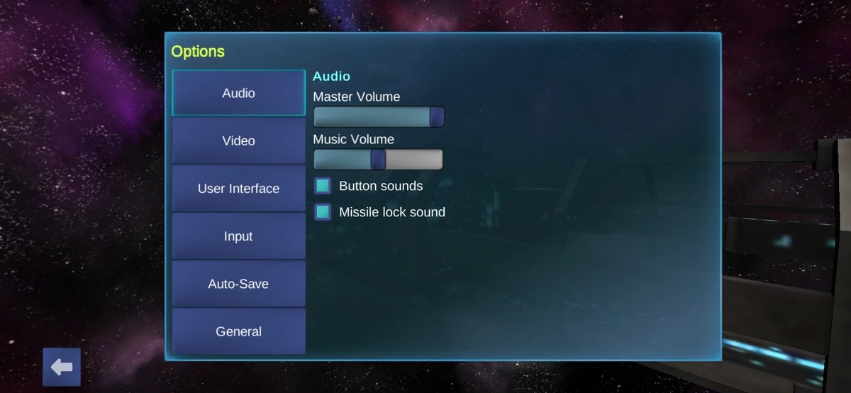 Options/Settings | Interstellar Pilot 2 Wiki | Fandom