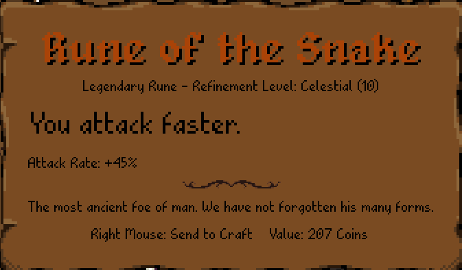 Rune of the Snake | Into The Necrovale Wiki | Fandom