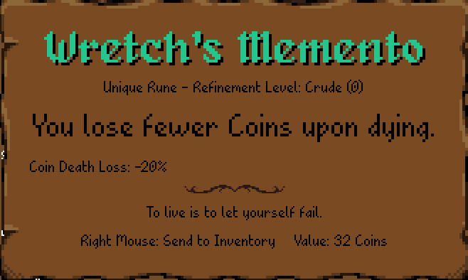 Wretch's Memento | Into The Necrovale Wiki | Fandom