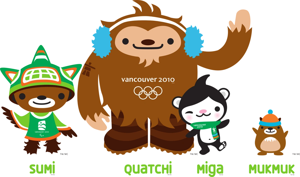 2010 olympic coloring pages of mascots