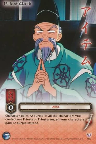 Priest Garb (Tetsusaiga TCG) | InuYasha Wiki | Fandom