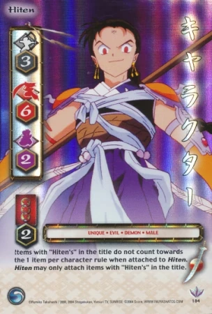 Hiten, Demon Warrior (Tetsusaiga TCG) | InuYasha Wiki | Fandom