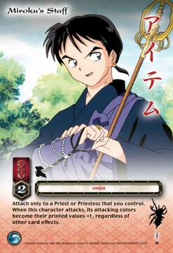 Miroku's Staff (Kijin TCG) | InuYasha Wiki | Fandom