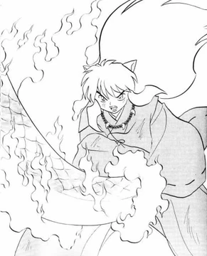 coloring pages inuyasha