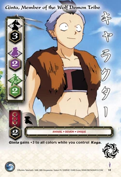 Ginta, Member of the Wolf Demon Tribe (Jaki TCG) | InuYasha Wiki | Fandom
