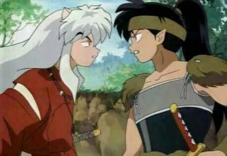 Inuyasha And Koga Fighting