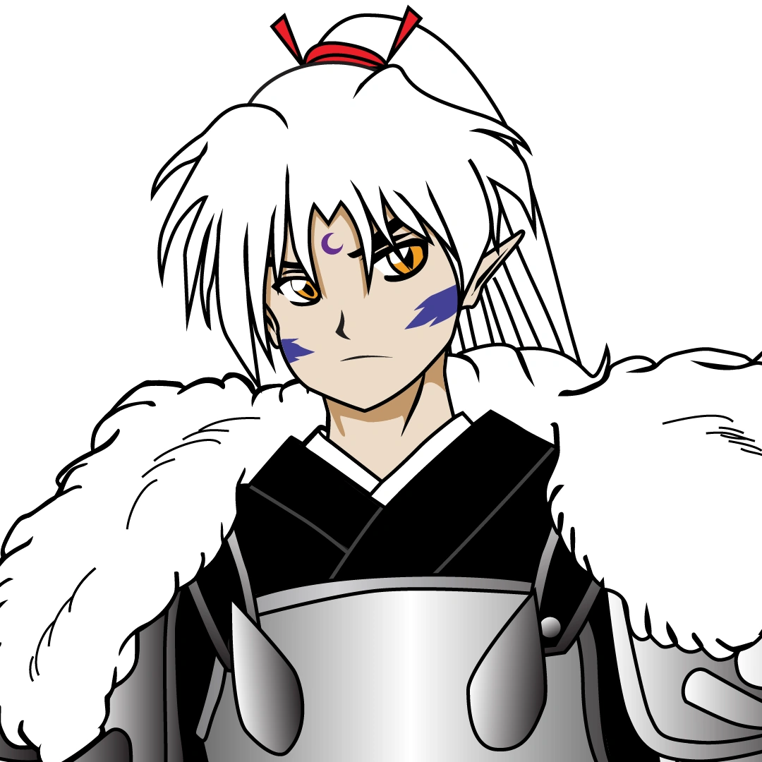 inuyasha sesshomaru dog demon coloring pages