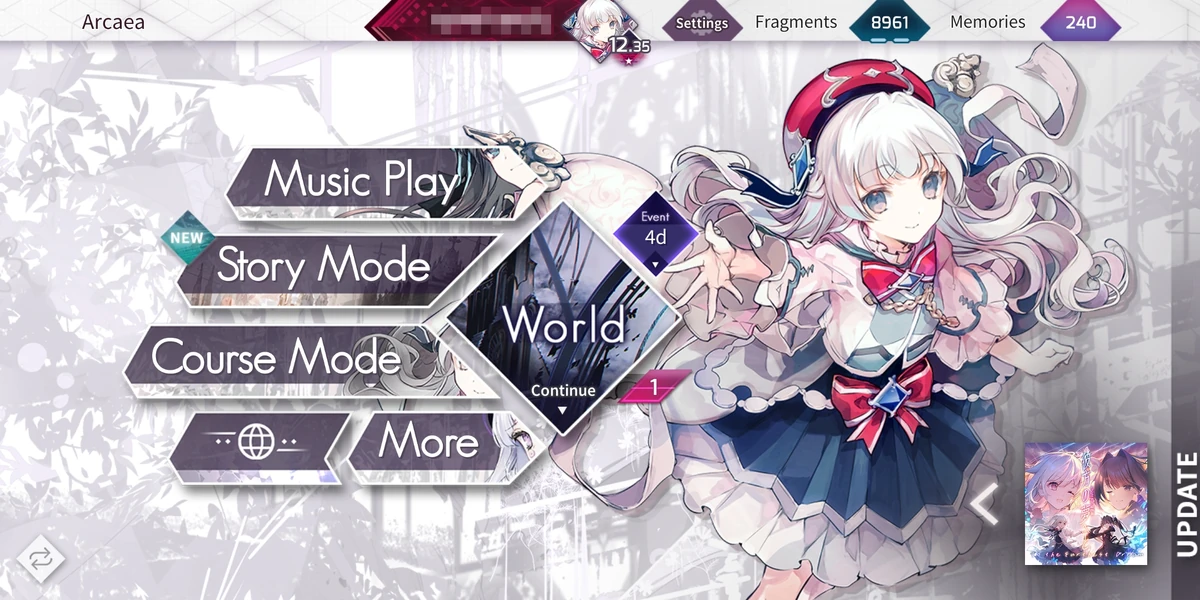 Interface and Features (Mobile) | Arcaea Wiki | Fandom