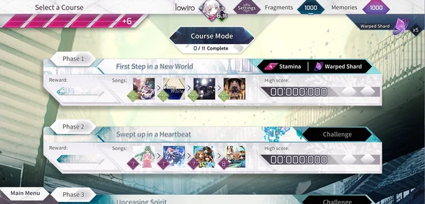 Course Mode | Arcaea Wiki | Fandom