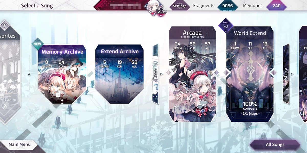 Interface and Features (Switch) | Arcaea Wiki | Fandom