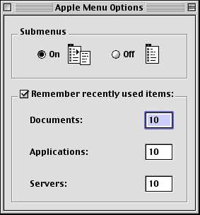 Apple Menu Options control panel | Apple Wiki | Fandom