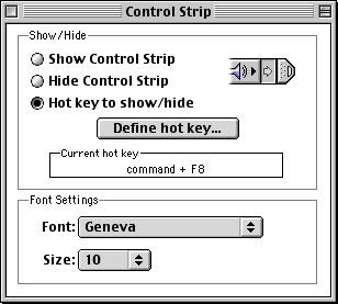 Control Strip control panel | Apple Wiki | Fandom