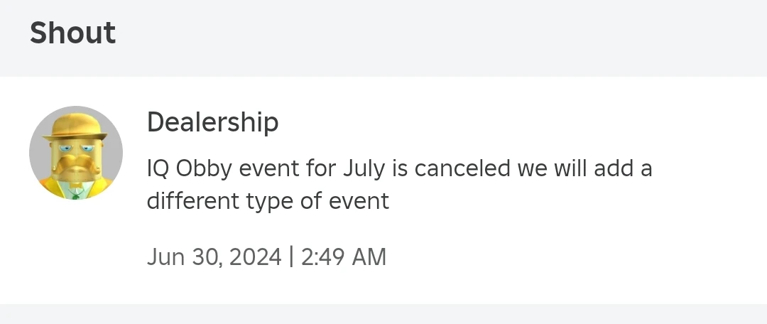 Limited events | IQ Obby Wiki | Fandom