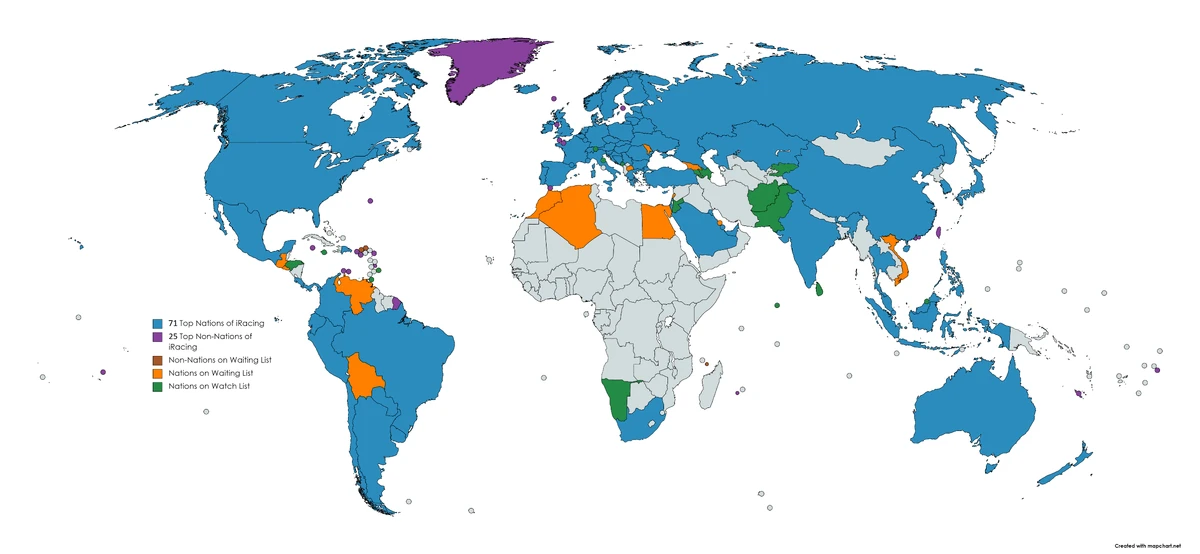 IRacing Top Nations and Non-Nations | Iracing.com Wiki | Fandom