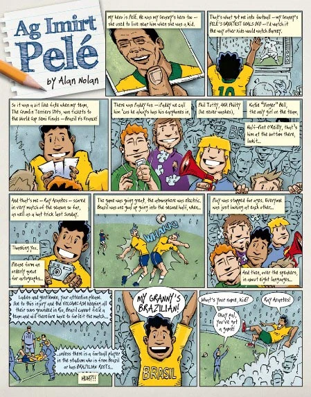 Ag Imirt Pelé | Irish Comics Wiki | Fandom