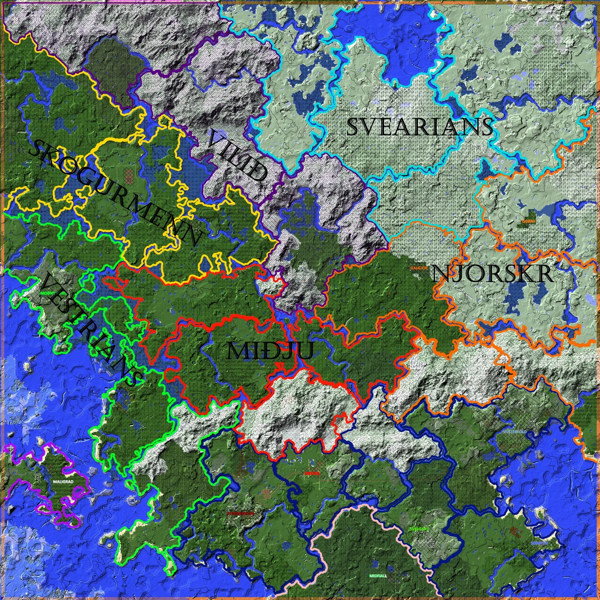 World Map: Subcultures | Ironforge: Warlords of Forsvar Wiki | Fandom