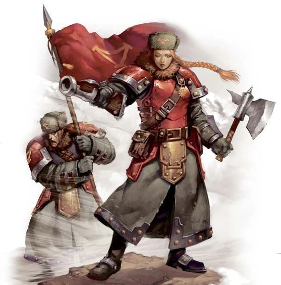 Winter Guard Infantry Officer & Standard | Iron Kingdoms Wiki | Fandom