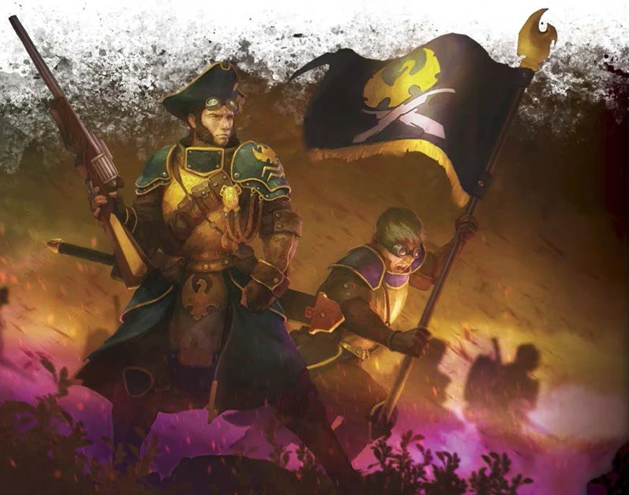 Long Gunner Infantry Officer & Standard | Iron Kingdoms Wiki | Fandom