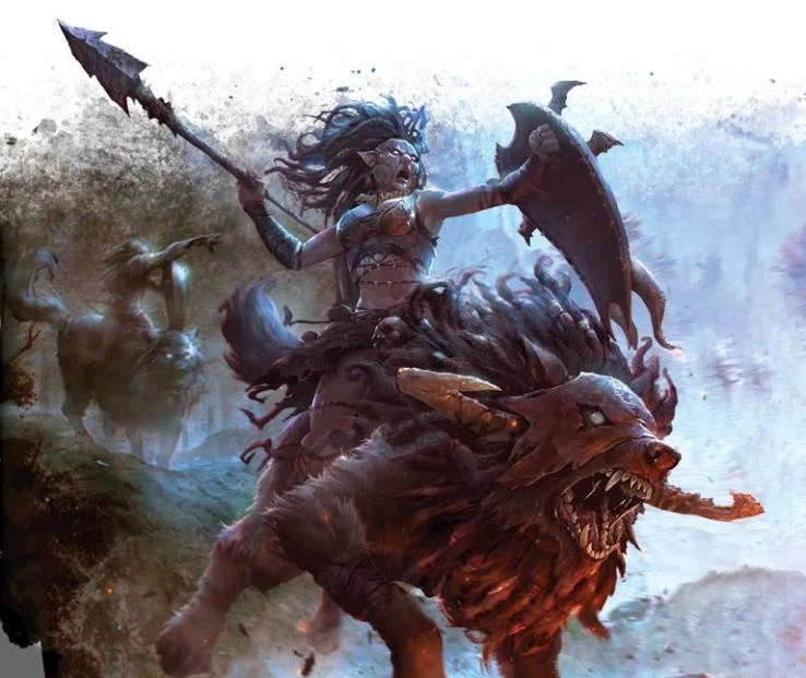 Tharn Wolf Riders | Iron Kingdoms Wiki | Fandom