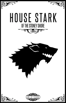 Game Of Thrones House Stark Poster