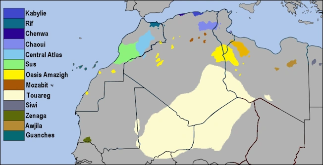 Berber Tribe Map