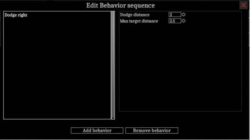Dodge right behavior | Isles of Adalar Wiki | Fandom