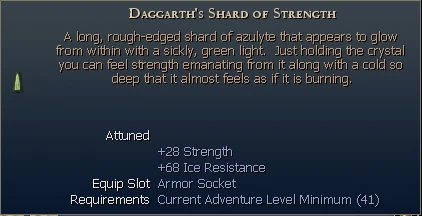 Daggarth's Shard of Strength | Istaria Wiki | Fandom