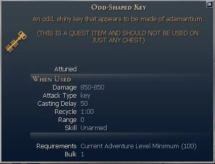 Odd-Shaped Key | Istaria Wiki | Fandom