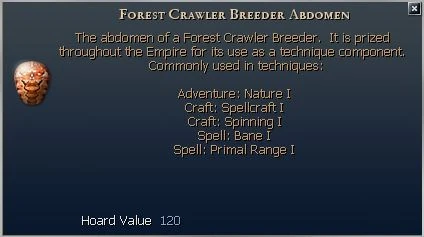 Forest Crawler Breeder Abdomen | Istaria Wiki | Fandom